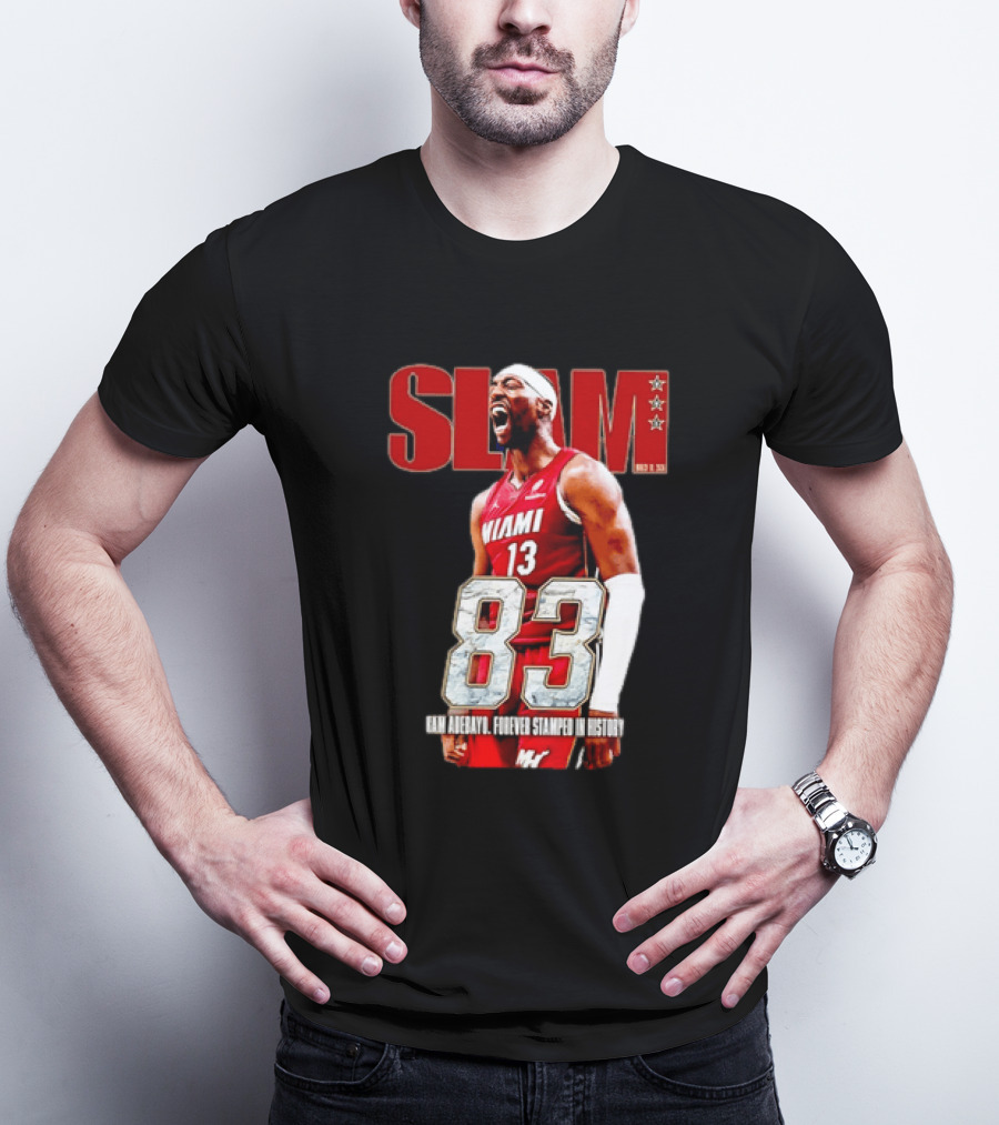 SLAM Bam Adebayo Miami Heat 13 Forever Stamped In History 83 T-Shirt