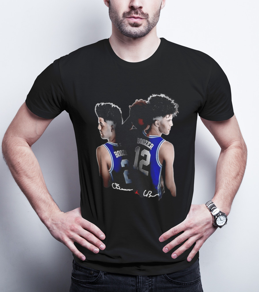 Cayden Boozer 2 Cameron Boozer 12 Jordan Basketball CB Identities T-Shirt