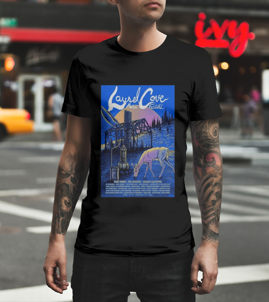 Laurel Cove Music Festival 2026 Evan Honer The Creekers Kashus Culpepper T-Shirt