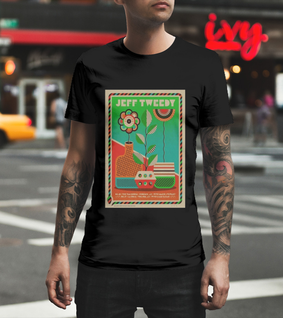 Jeff Tweedy La Rosa Tucson March 17 2026 With Liam Kazar T-Shirt