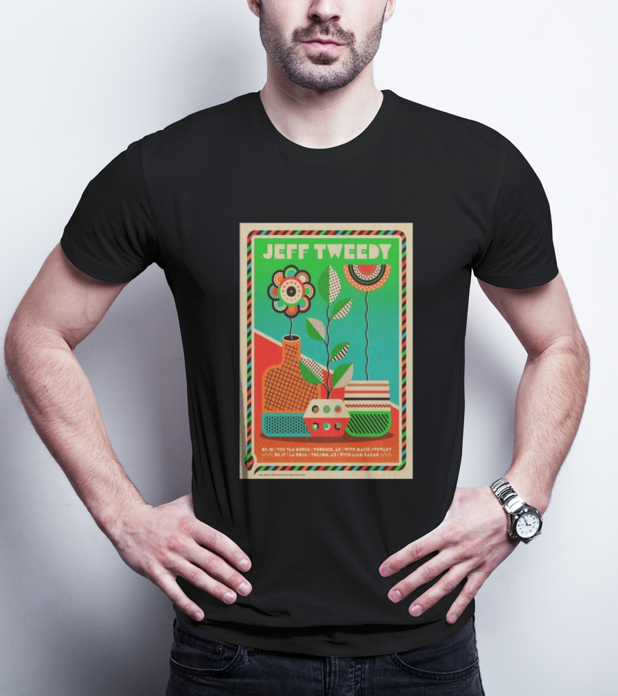 Jeff Tweedy La Rosa Tucson March 17 2026 With Liam Kazar T-Shirt