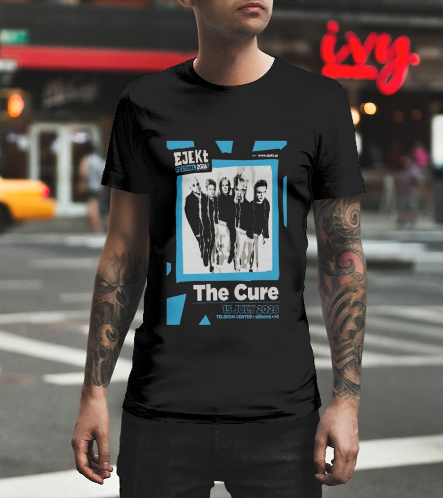 EJEKT Festival 2026 The Cure 15 July Telekom Center Athens T-Shirt