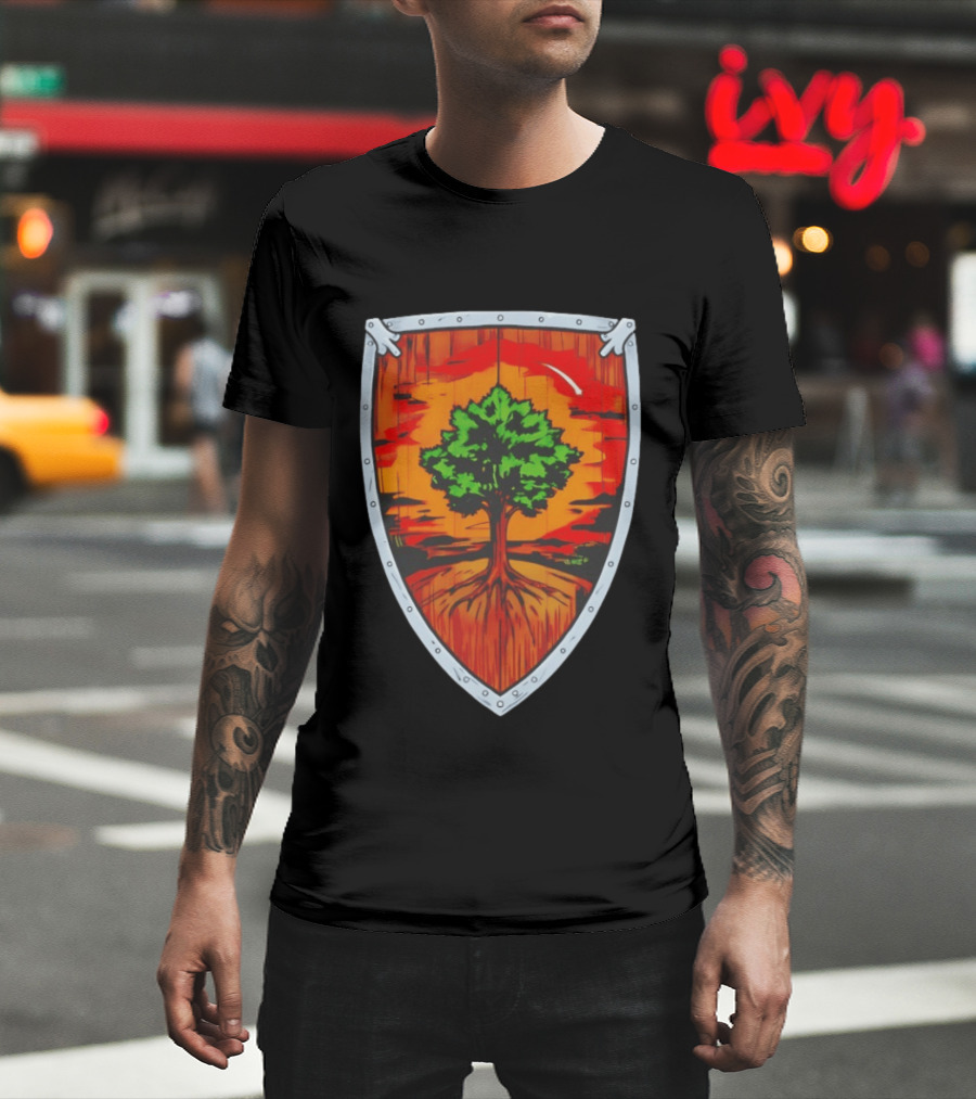 Ser Duncan The Tall Shield Tree Green Warrior Crest T-Shirt