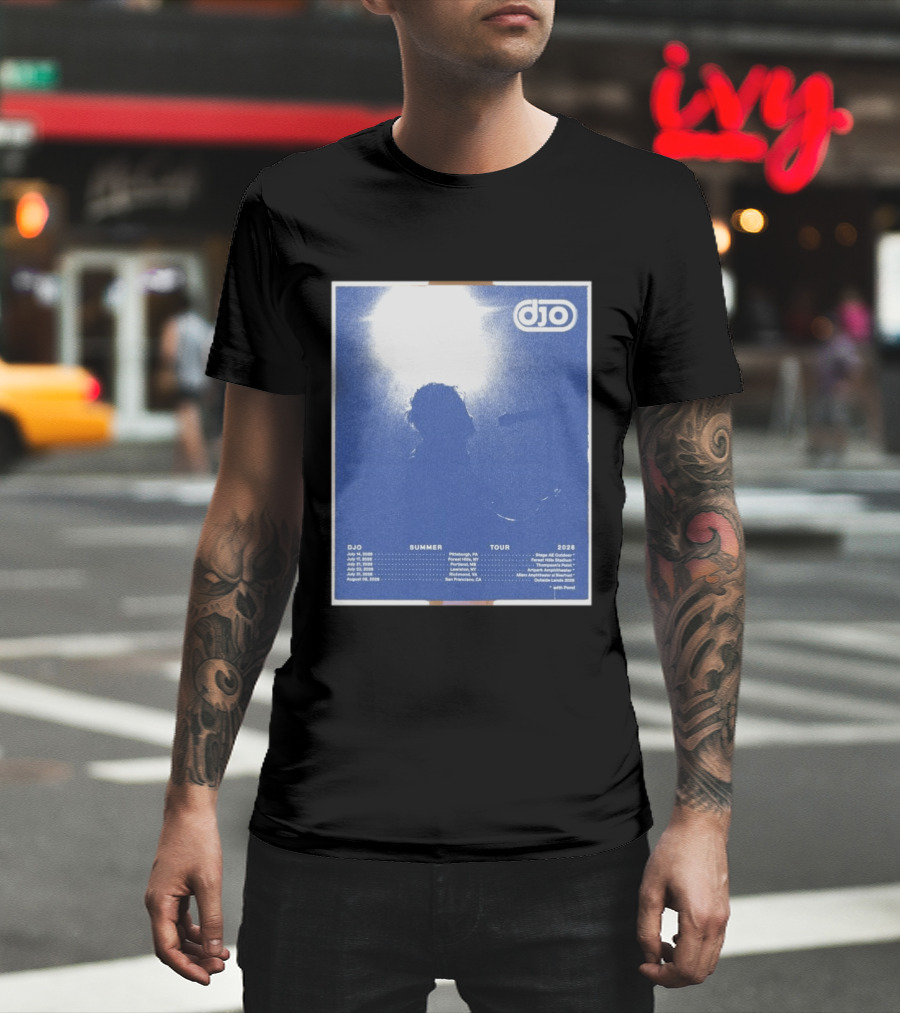 Djo Summer Tour 2026 Pittsburgh New York New Haven Louisville Milwaukee San Francisco T-Shirt