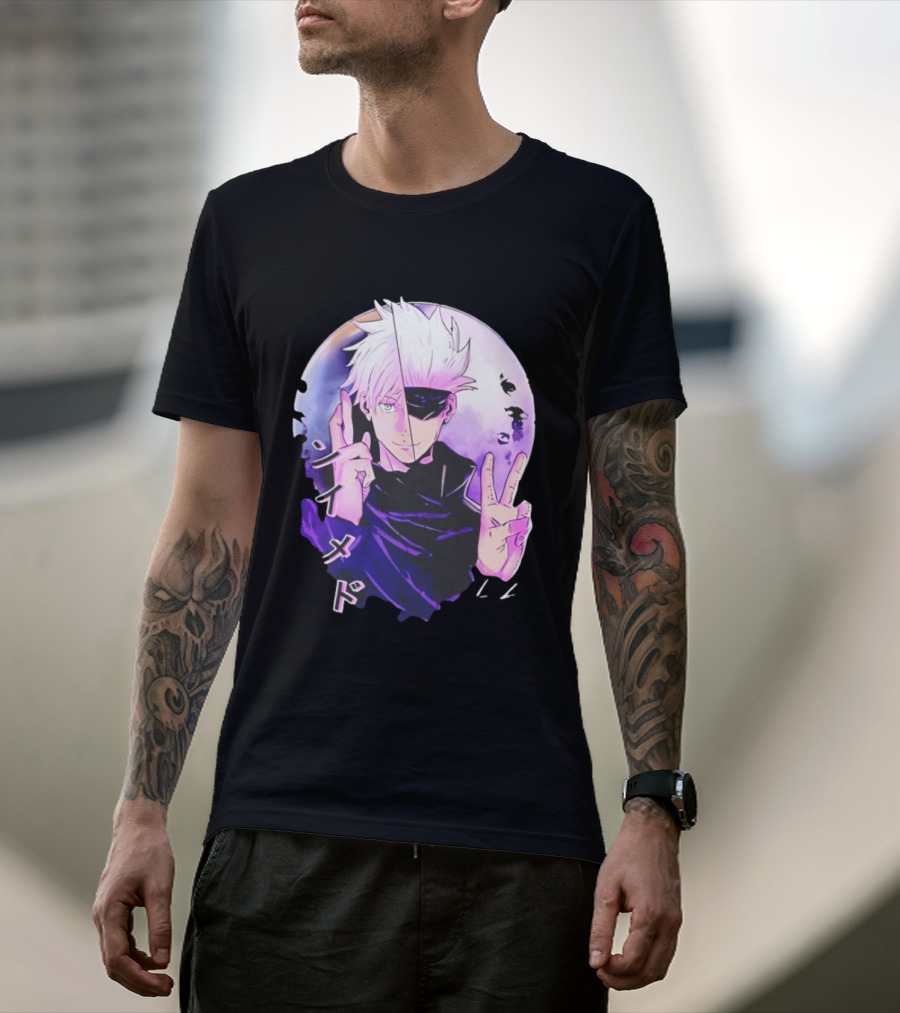 Gojo Satoru Jujutsu Kaisen Mystical Warrior Moon Anime Aesthetic T-Shirt