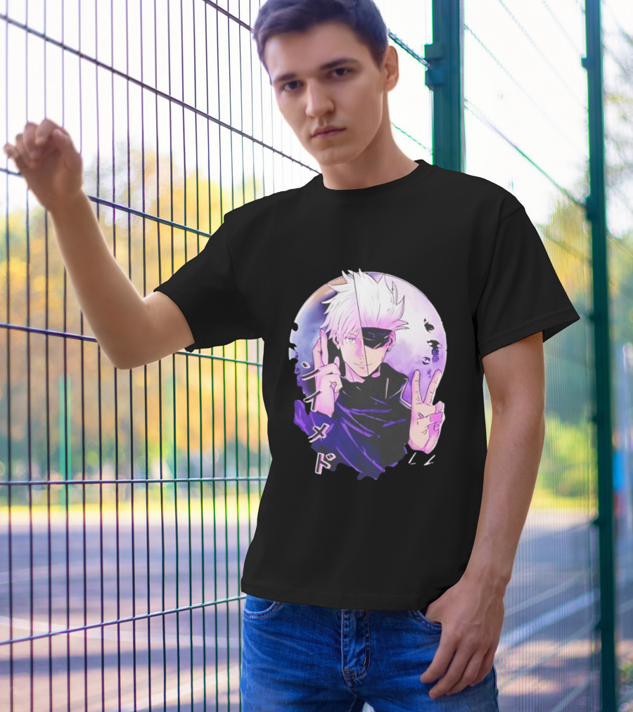 Gojo Satoru Jujutsu Kaisen Mystical Warrior Moon Anime Aesthetic T-Shirt