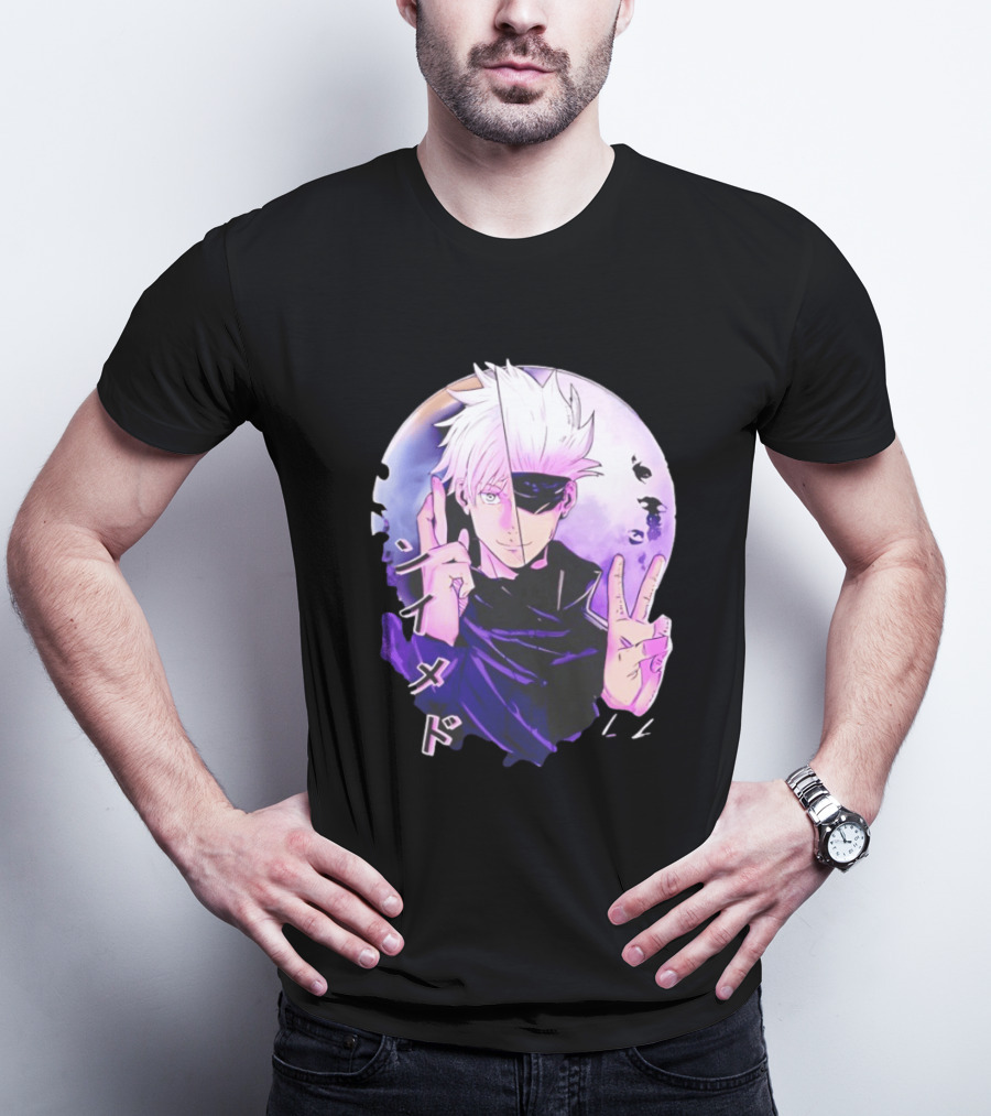 Gojo Satoru Jujutsu Kaisen Mystical Warrior Moon Anime Aesthetic T-Shirt