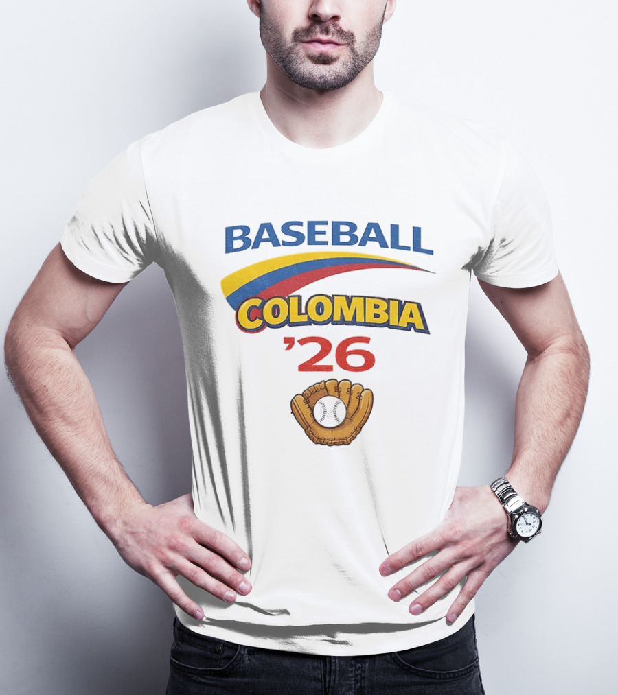 Colombia Baseball Classic 2026 '26 Glove And Ball T-Shirt