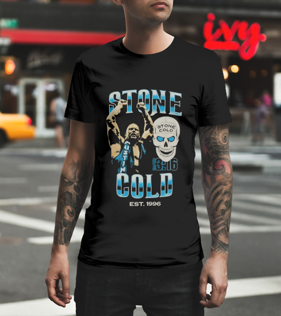 Stone Cold Steve Austin 3 16 Skull Est 1996 T-Shirt
