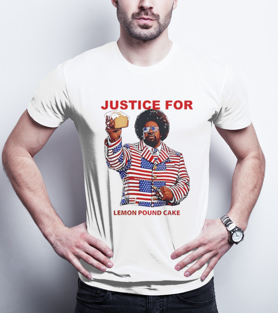 Justice For Lemon Pound Cake Afroman Stars And Stripes Suit T-Shirt