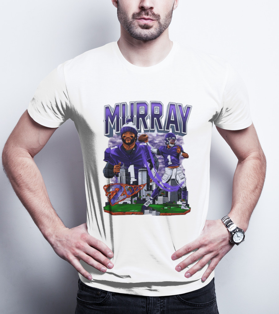 Murray 1 Baltimore Ravens 2026 City Skyline Football T-Shirt