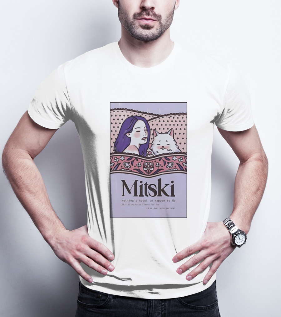 Mitski Mexico City Concert March 2026 Nothing's About To Happen To Me T-Shirt