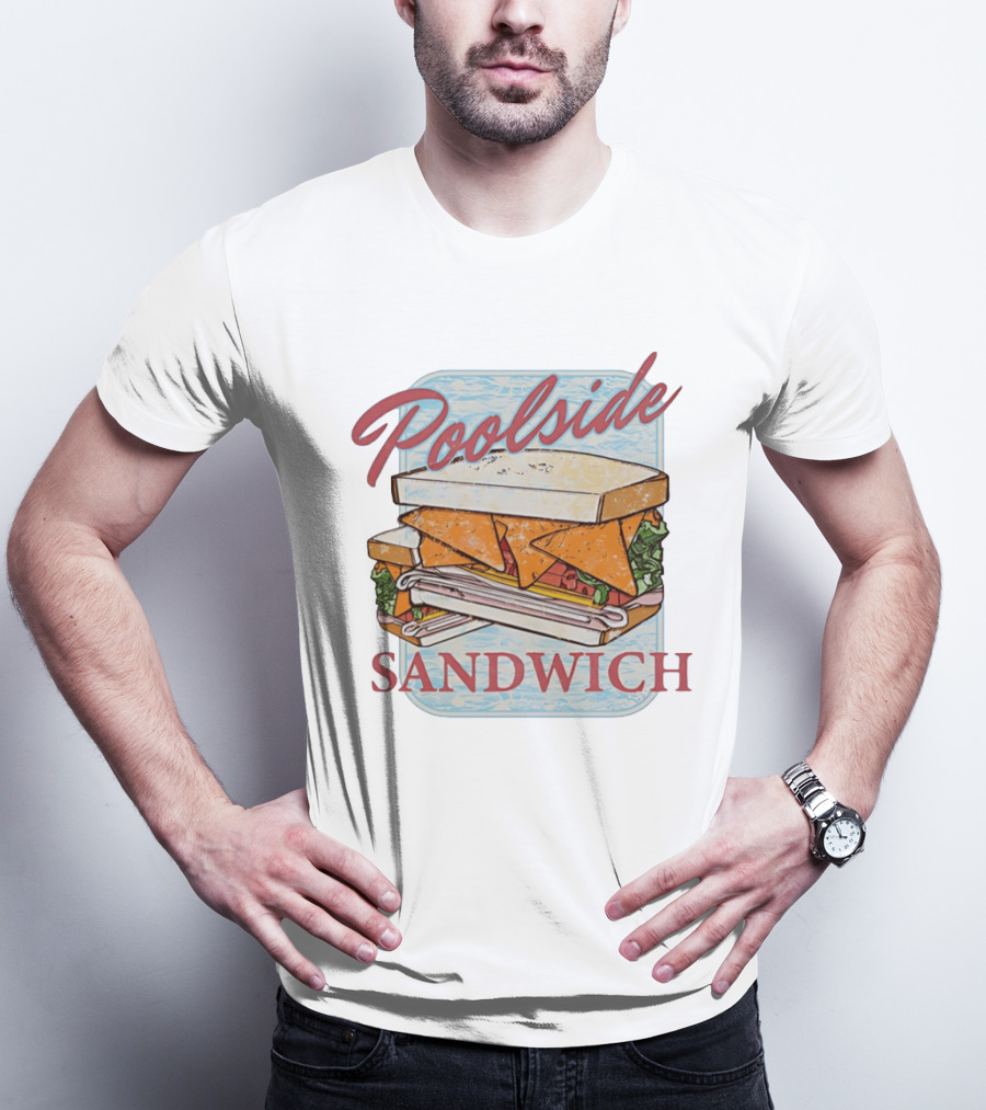 Poolside Sandwich Retro Summer Vibes T-Shirt