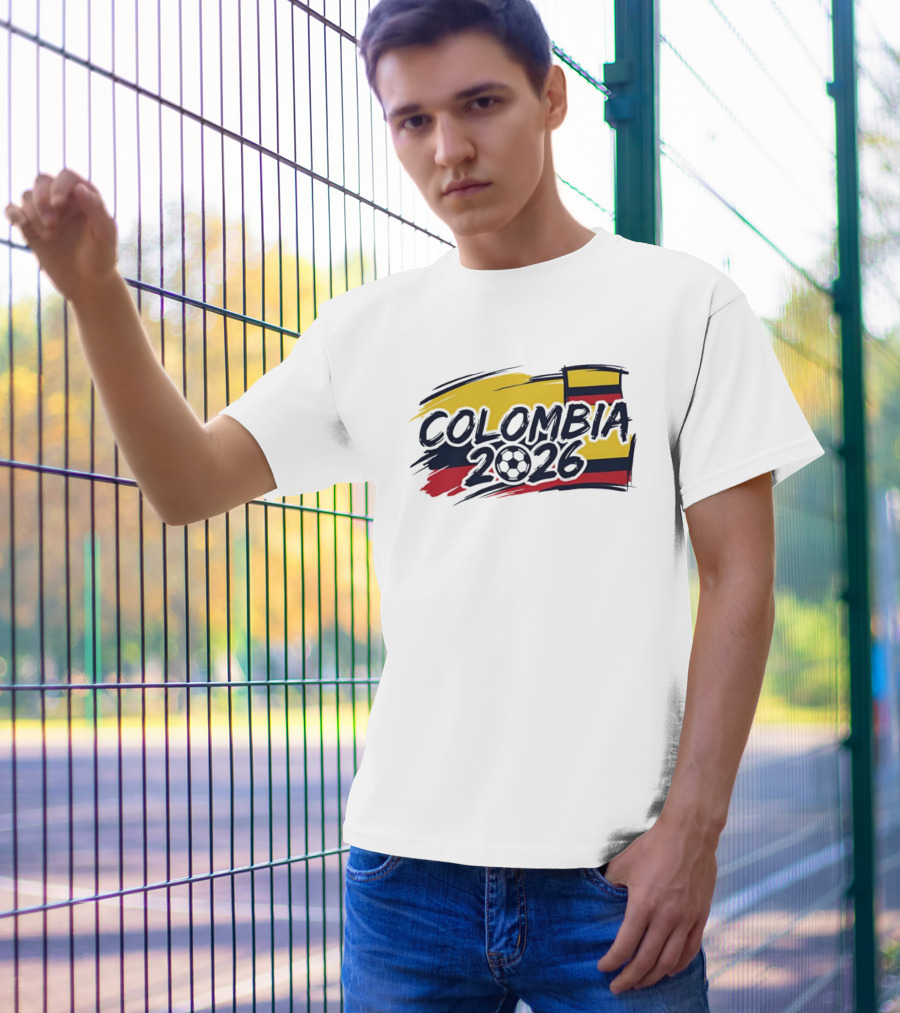 Colombia 2026 World Cup National Team Soccer Flag T-Shirt
