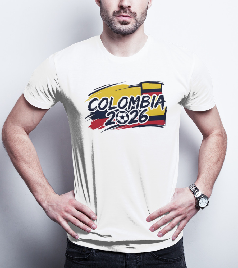 Colombia 2026 World Cup National Team Soccer Flag T-Shirt
