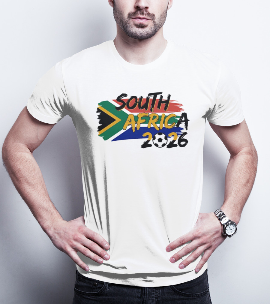 South Africa 2026 Flag Colors Soccer T-Shirt