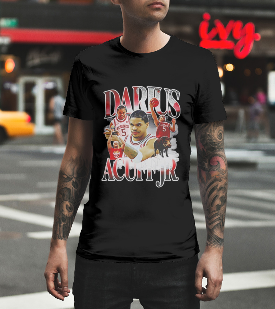 Darus Acuff Jr Arkansas Razorbacks Basketball Player Highlights T-Shirt