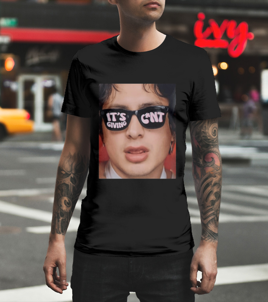 Hudson Williams It's Giving C*nt Sunglasses T-Shirt