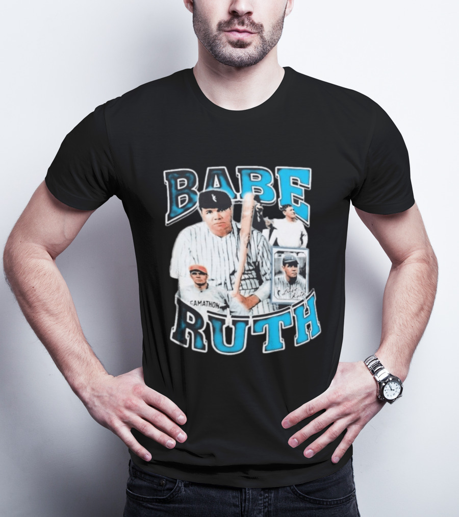 Babe Ruth New York Yankees Iconic Baseball Legend T-Shirt