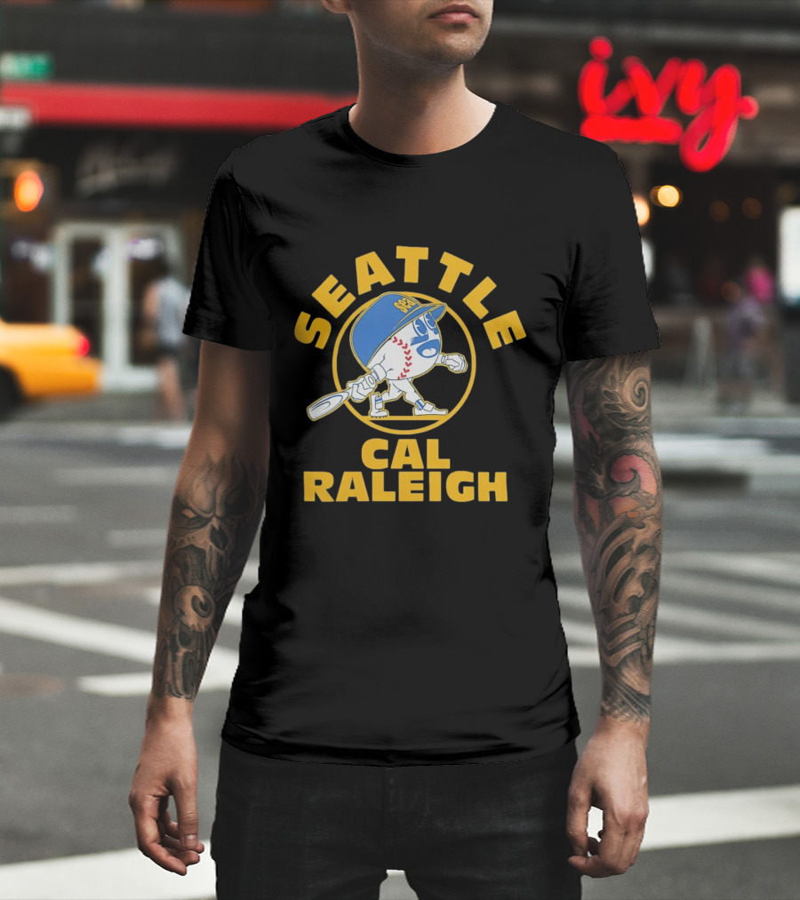 Seattle Mariners Cal Raleigh Baseball T-Shirt