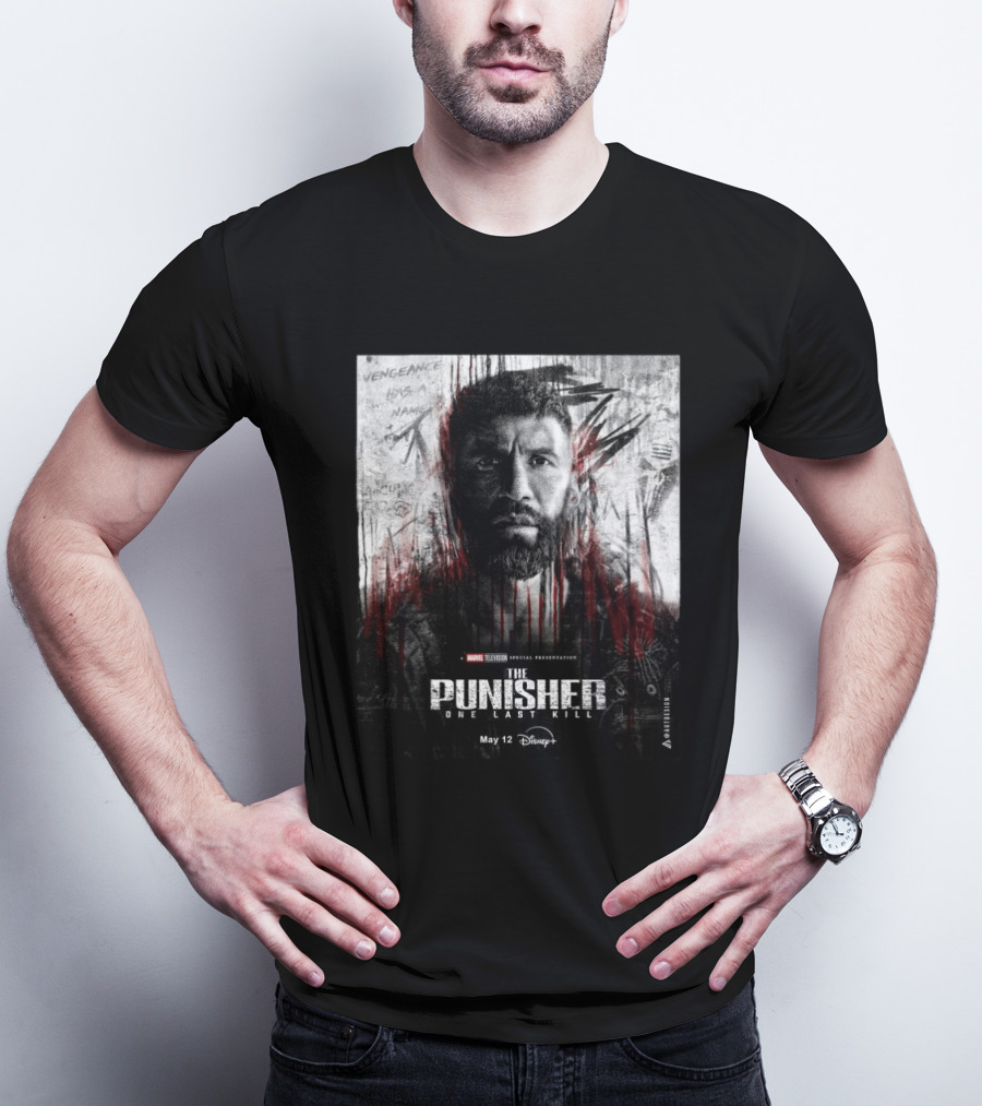 The Punisher One Last Kill Marvel Television Frank Castle May 12 Disney Plus T-Shirt