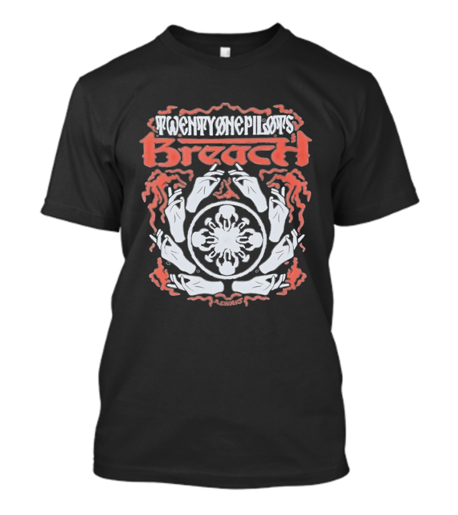 Twenty One Pilots Breach Hands Flame T-Shirt