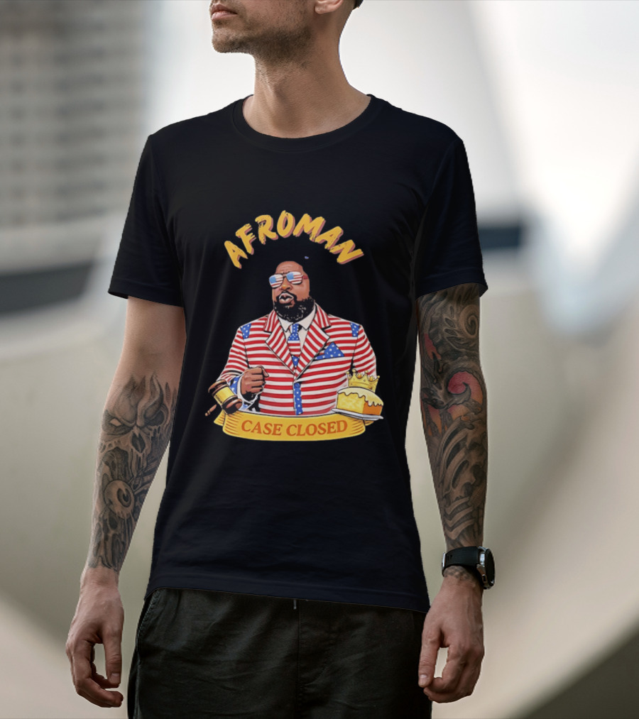 Afroman Case Closed Patriotic Suit Lemon Pound Cake Free Speech T-Shirt