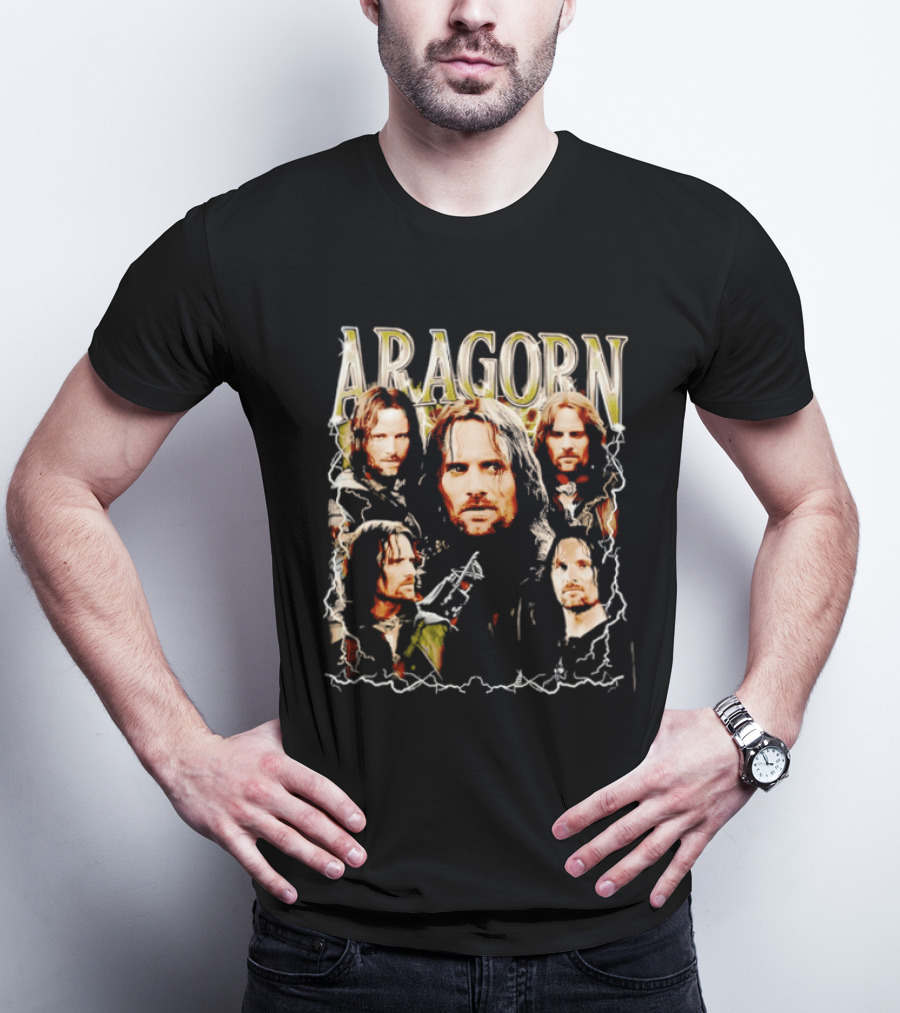 Aragorn Character Collage Lord Of The Rings T-Shirt