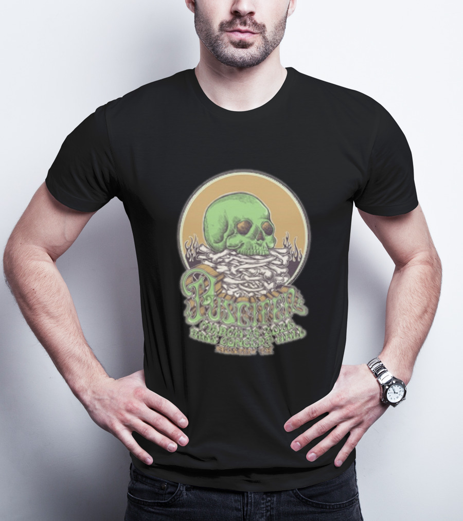 Puscifer March 24 2026 Austin TX Concert With Green Skull T-Shirt