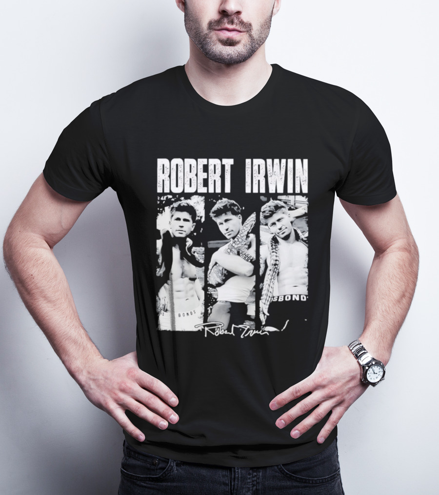 Robert Irwin Animal Wildlife Bonds Crocodile And Signature T-Shirt