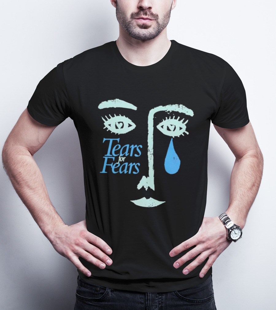 Tears For Fears 1989 Album Face Eyes And Teardrop T-Shirt