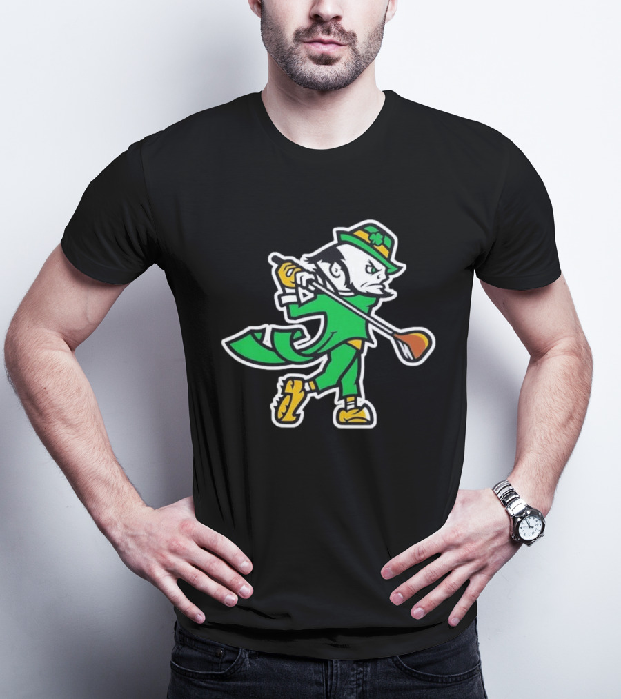 Notre Dame Fighting Irish Golf Leprechaun 2026 T-Shirt
