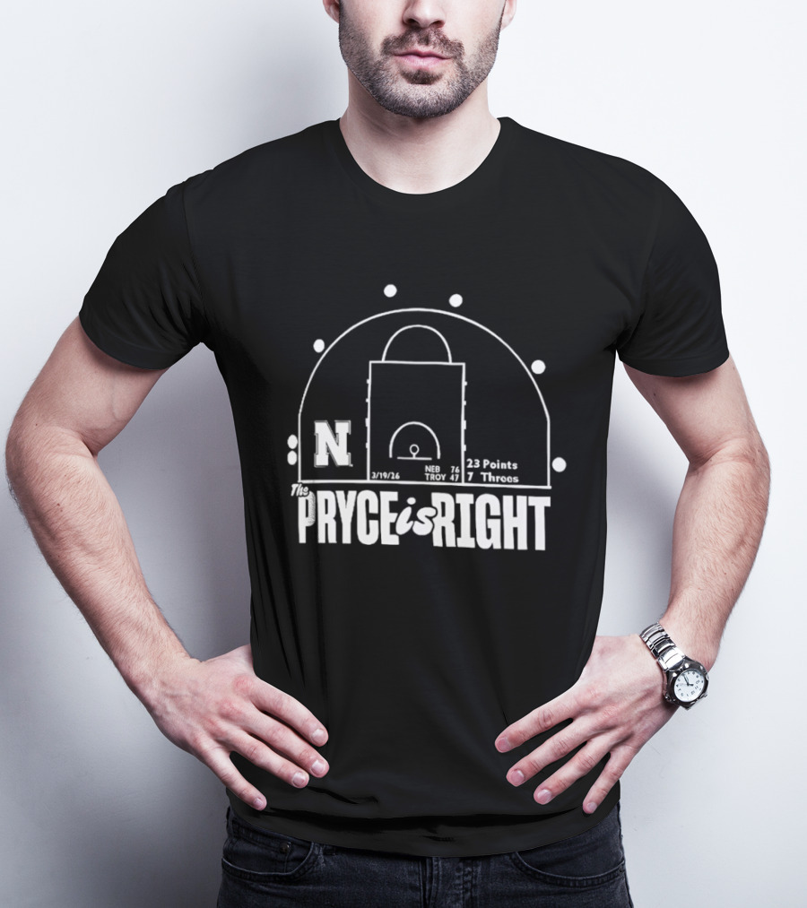 The Pryce Is Right N Basketball Court Stats 23 Points 7 Threes T-Shirt