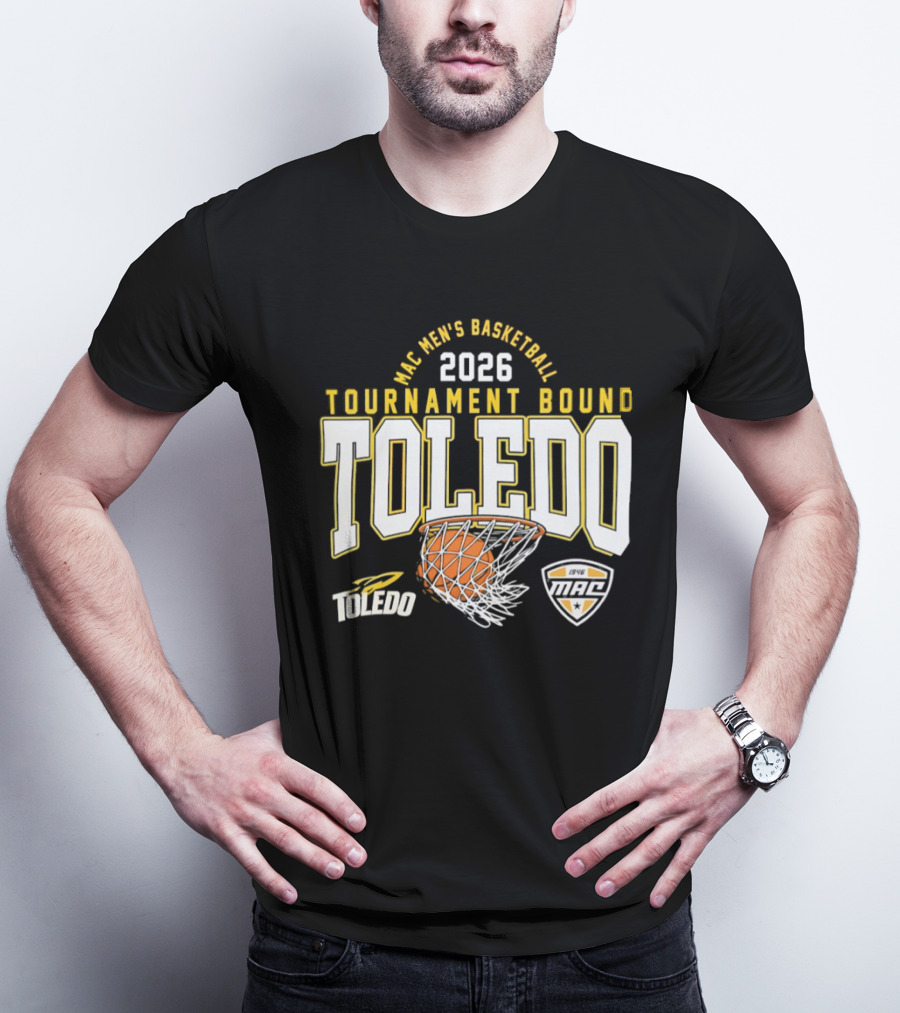 Toledo Rockets 2026 MAC Men's Basketball Tournament Bound T-Shirt