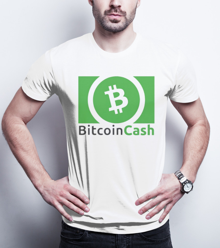 Bitcoin Cash Cryptocurrency Symbol Green Circle T-Shirt