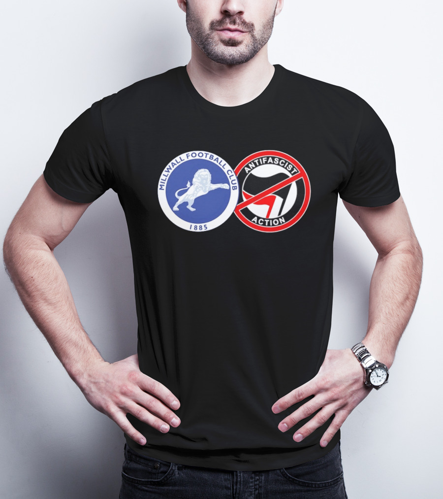 Millwall Football Club 1885 Anti Antifascist Action T-Shirt