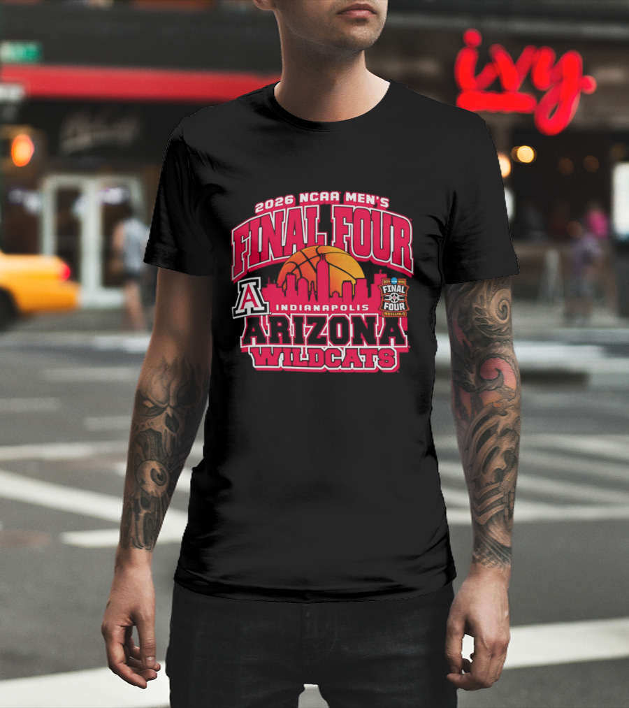 2026 NCAA Men's Final Four Indianapolis Arizona Wildcats Basketball T-Shirt