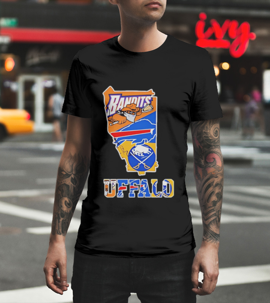 Buffalo Bandits Bills Sabres Sports Teams State T-Shirt