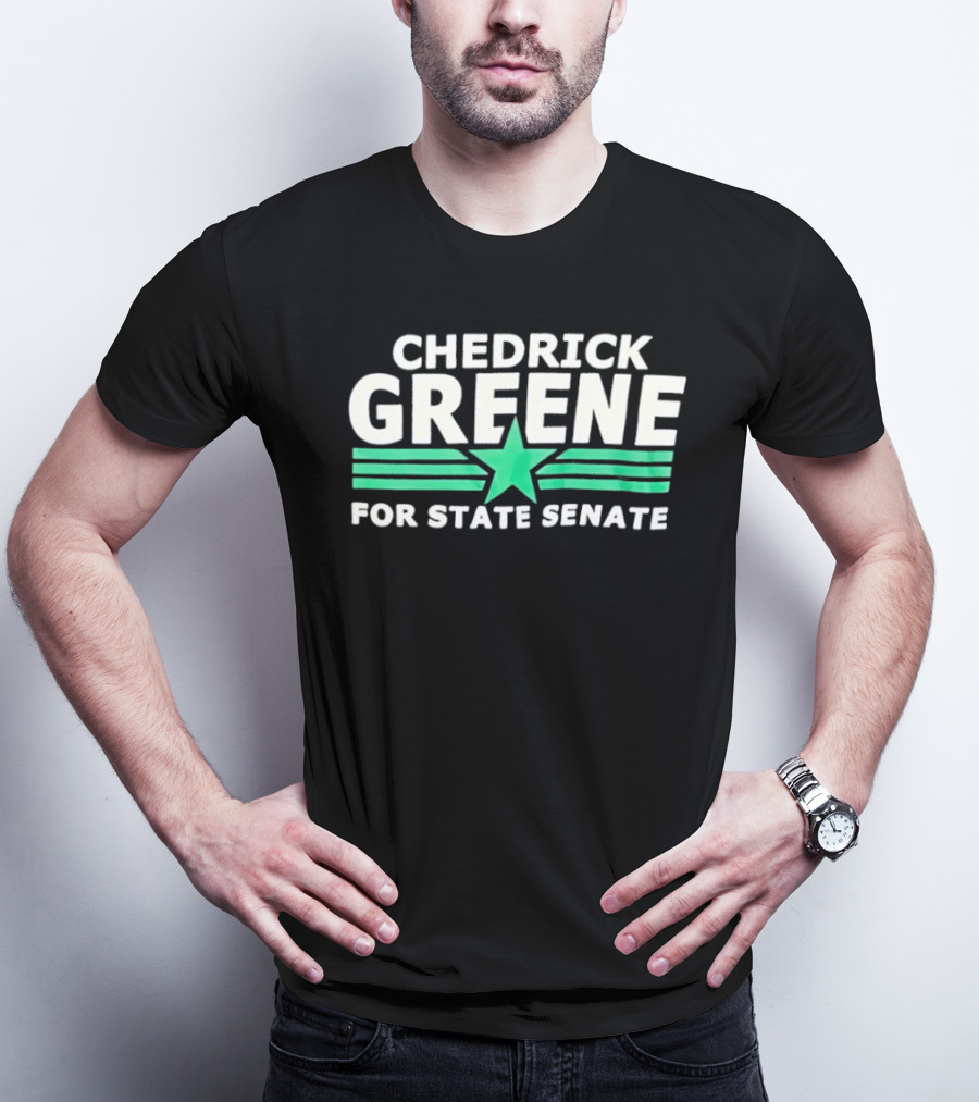 Chedrick Greene For State Senate Campaign Star And Stripes T-Shirt