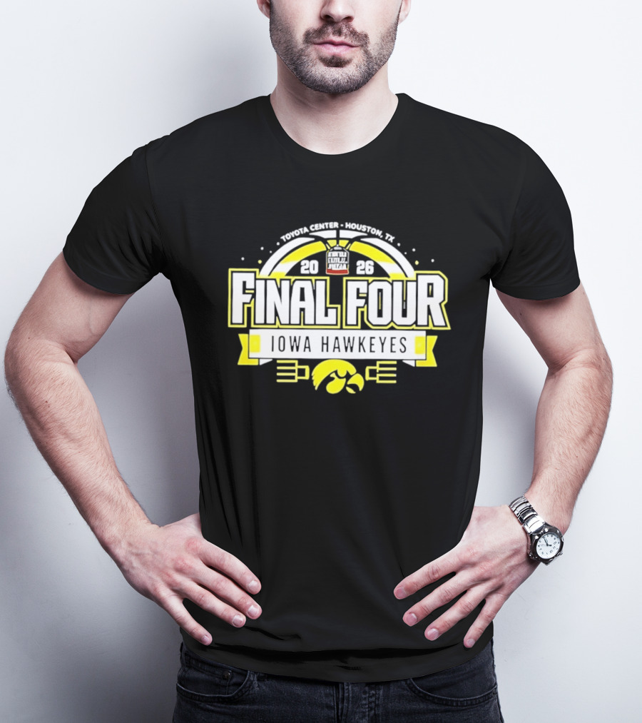Iowa Hawkeyes NCAA Basketball Final Four 2026 March Madness Arch Madness T-Shirt