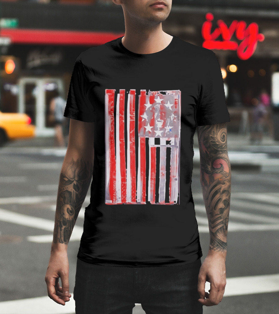 Rottweiler American Flag Independence Dog Lovers Patriotic USA T-Shirt