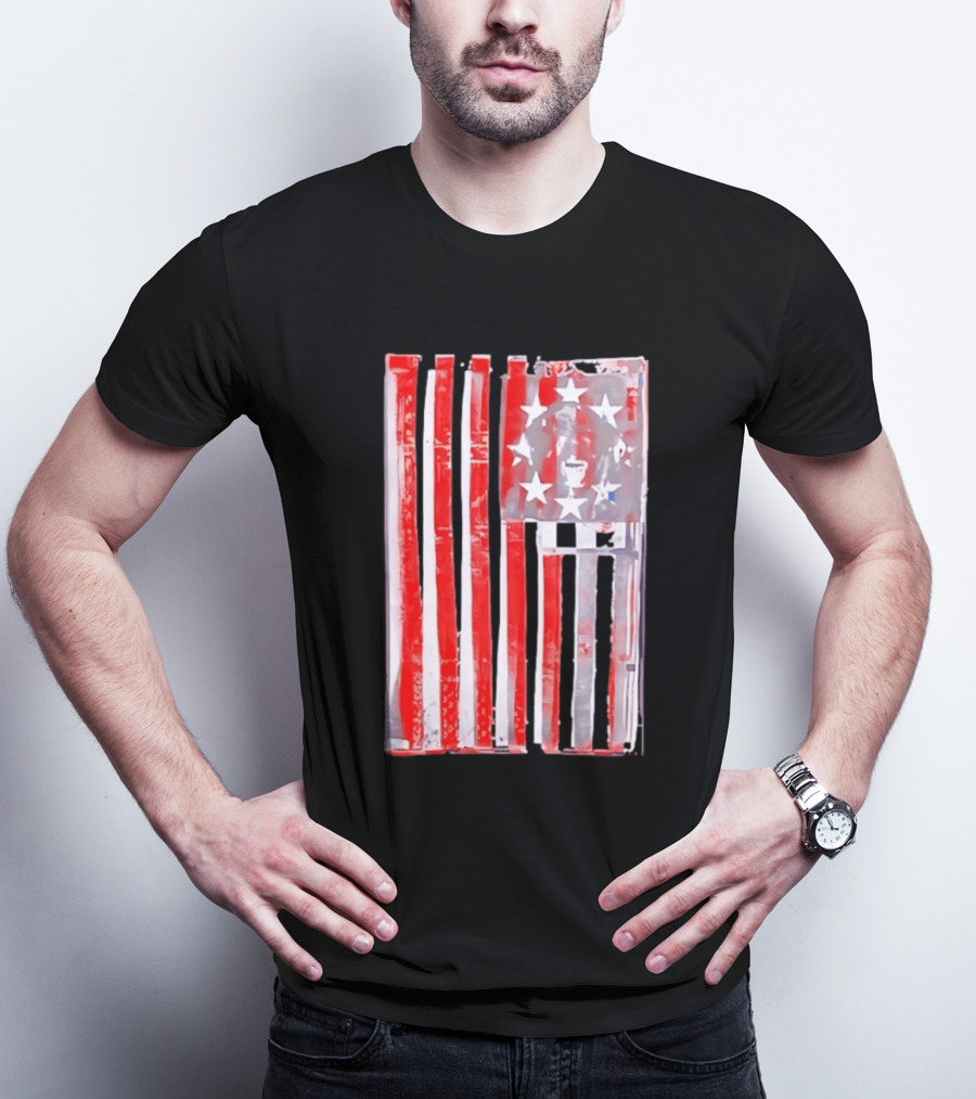 Rottweiler American Flag Independence Dog Lovers Patriotic USA T-Shirt