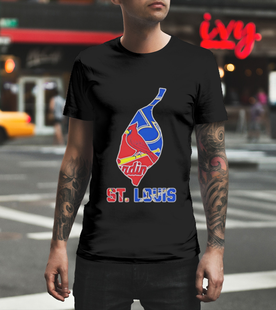 St. Louis Cardinals And Blues Team Spirit T-Shirt