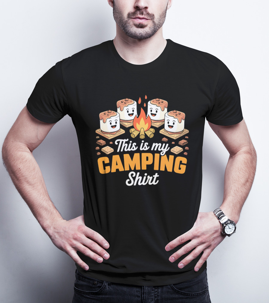 This Is My Camping Campfire Marshmallows T-Shirt