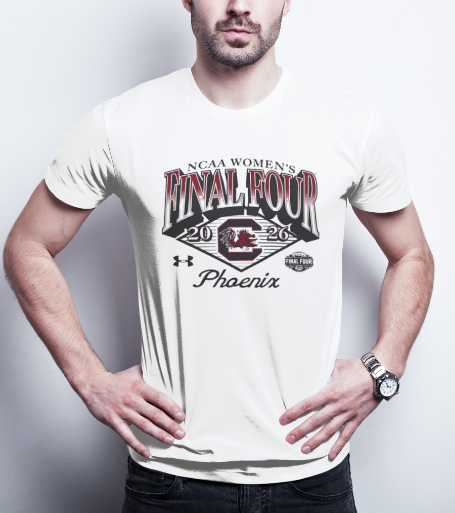 Under Armour South Carolina Gamecocks NCAA Women's Basketball Final Four 2026 Phoenix T-Shirt