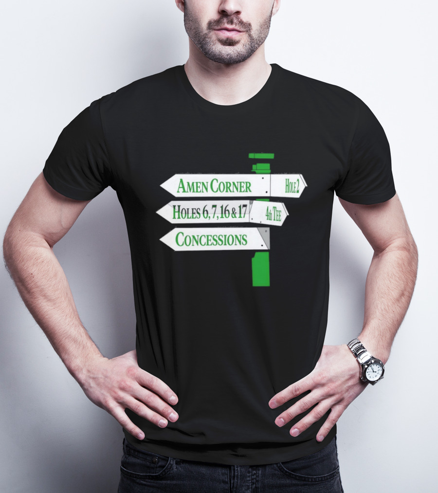 Amen Corner Hole 2 Holes 6 7 16 17 4th Concessions T-Shirt