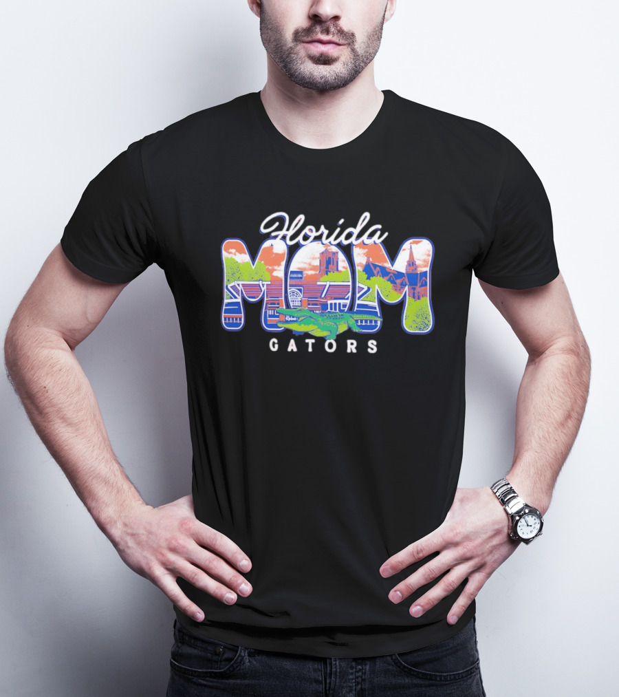Florida Gators MOM University Of Florida Gators Campus Scenery T-Shirt