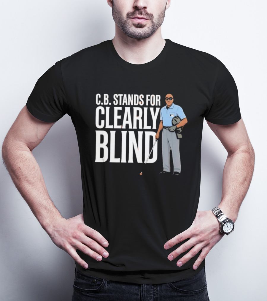 C.B. Stands For Clearly Blind Visually Impaired Golf T-Shirt