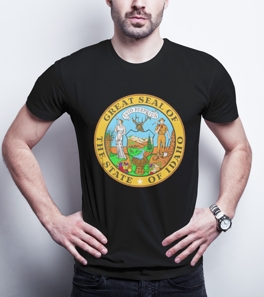 Great Seal Of The State Of Idaho Esto Perpetua T-Shirt