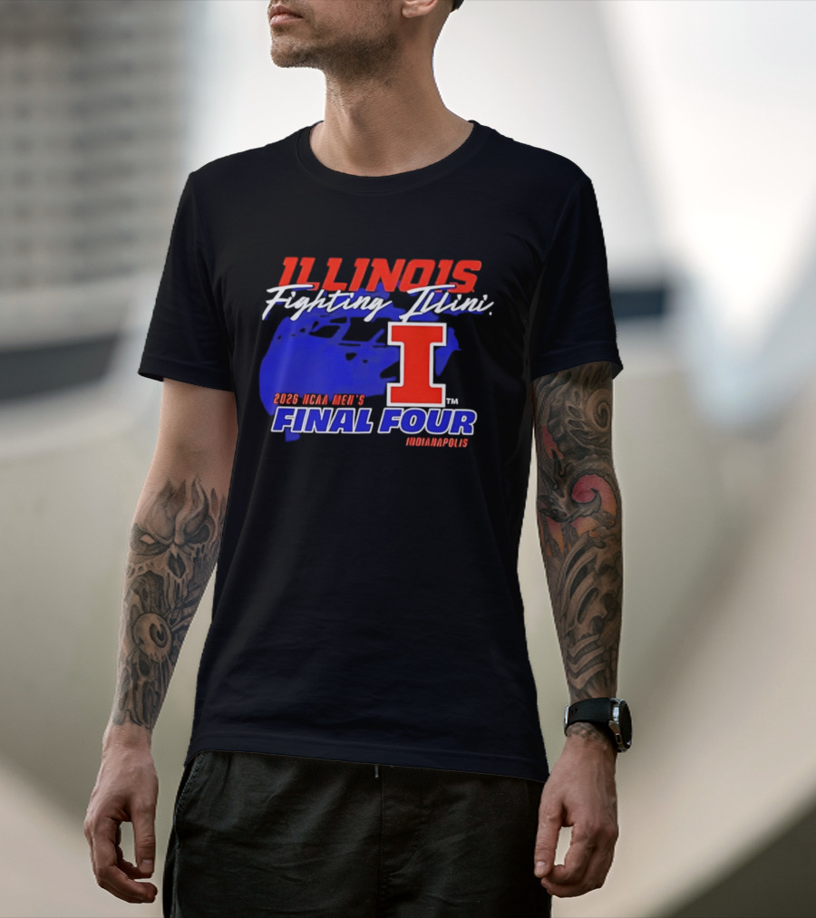 Illinois Fighting Illini 2026 NCAA Men's Final Four Indianapolis T-Shirt